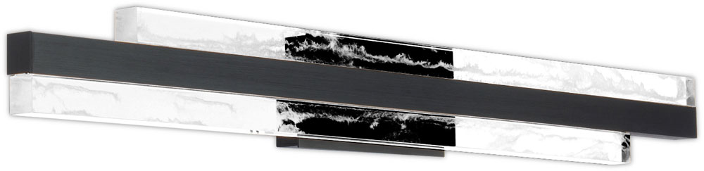 Modern Forms WS-50127-BK Tandem Modern Black LED 27" Vanity Lighting ...