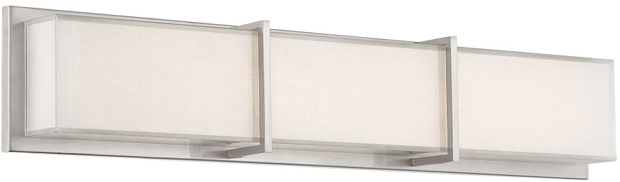 Modern Forms WS-6826-BN Bahn Contemporary Brushed Nickel LED Bathroom Sconce Lighting - MFO-WS ...
