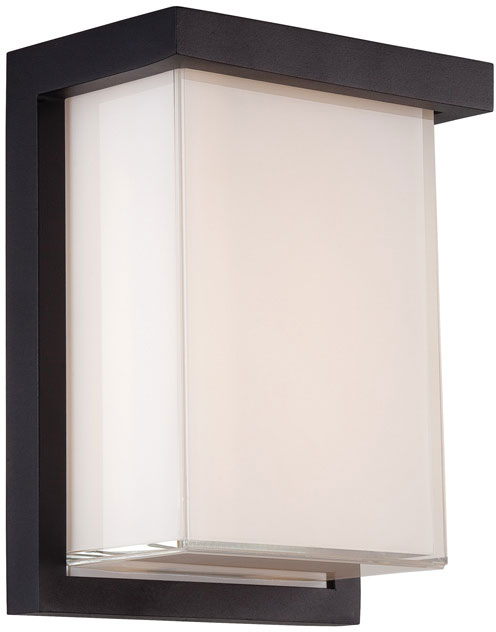 Modern Forms WS-W1408-BK Ledge Contemporary Black LED Outdoor Wall Lighting Sconce - MFO-WS ...
