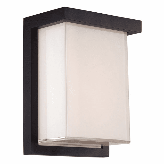 Modern Forms WS-W1408-BK Ledge Contemporary Black LED Outdoor Wall Lighting Sconce - MFO-WS ...