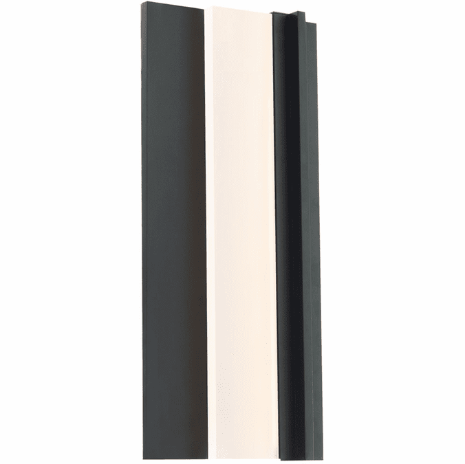 Modern Forms WS-W16218-BK Enigma Contemporary Black LED Outdoor Sconce Lighting - MFO-WS-W16218-BK