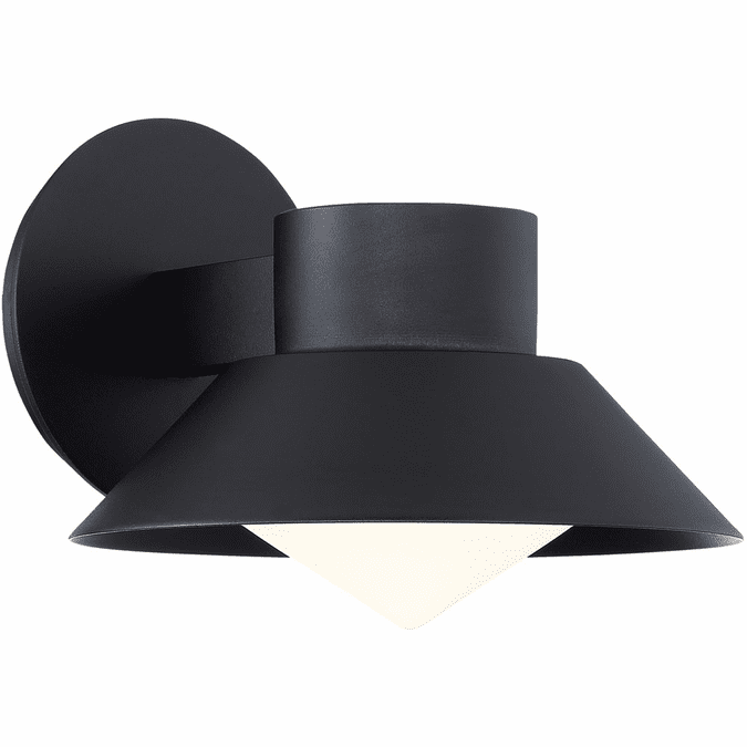 Modern Forms WS-W18708-BK Oslo Contemporary Black LED Exterior Wall Lighting - MFO-WS-W18708-BK