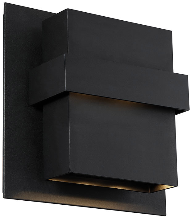 Modern Forms WS-W30511-BK Pandora Modern Black LED Outdoor Light Sconce - MFO-WS-W30511-BK