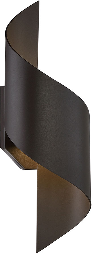 Modern Forms WS-W34517-BZ Helix Contemporary Bronze LED Outdoor Wall Lighting - MFO-WS-W34517-BZ