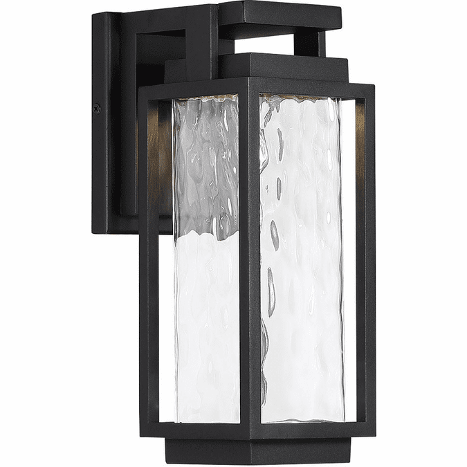 Modern Forms WS-W41912-BK Two If By Sea Contemporary Black LED Outdoor Wall Sconce Lighting ...