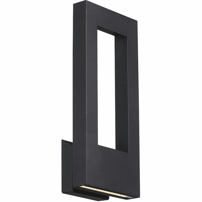 Modern Forms WS-W5516-BK Twilight Contemporary Black LED Outdoor Light Sconce - MFO-WS-W5516-BK