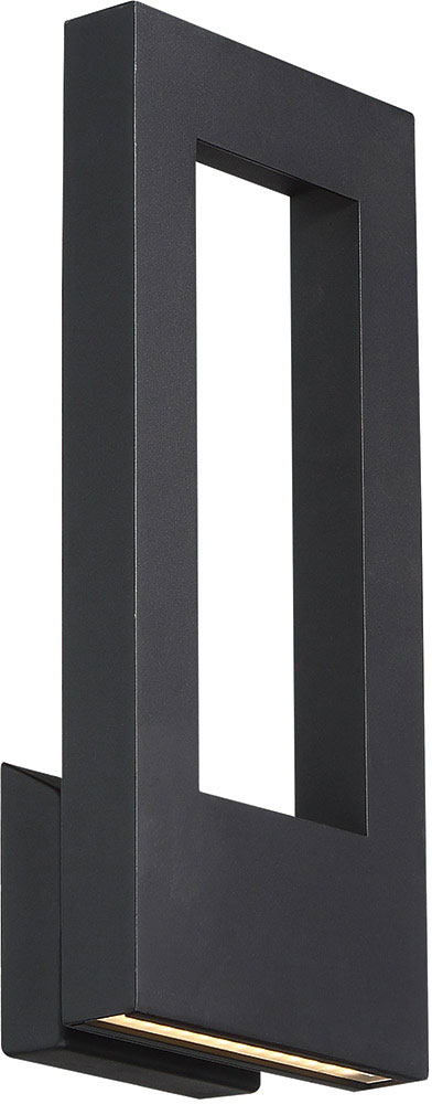 Modern Forms WS-W5516-BK Twilight Contemporary Black LED Outdoor Light Sconce - MFO-WS-W5516-BK