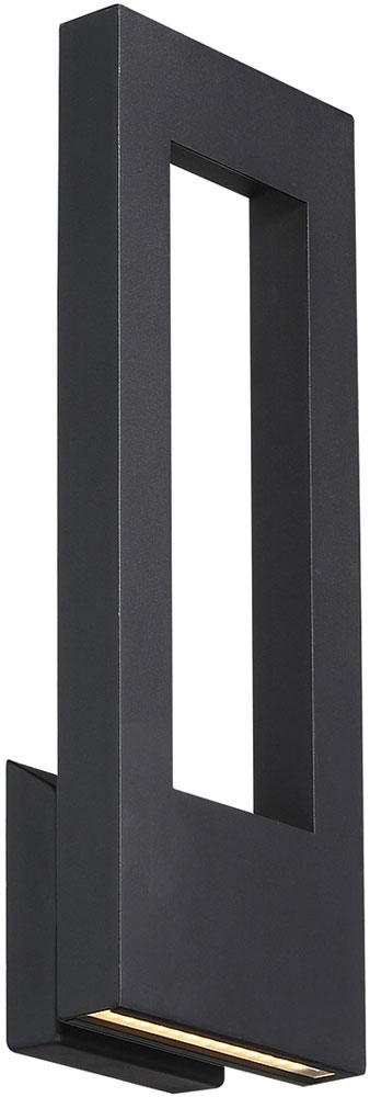 Modern Forms WS-W5521-BK Twilight Modern Black LED Exterior Lighting Sconce - MFO-WS-W5521-BK