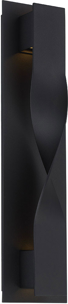 Modern Forms WS-W5620-BK Twist Modern Black LED Outdoor Wall Light Fixture - MFO-WS-W5620-BK
