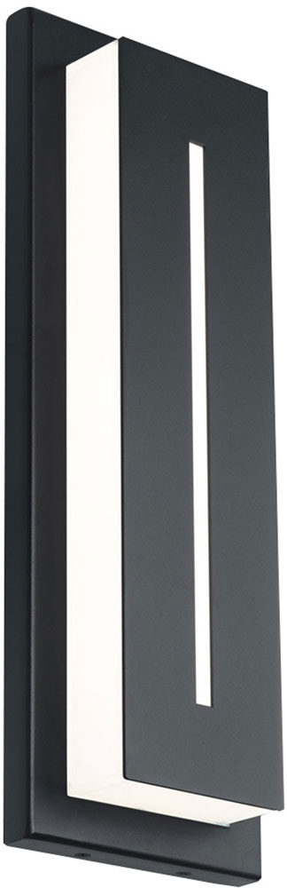 Modern Forms WS-W66216-BK Midnight Contemporary Black LED Exterior Wall Lamp - MFO-WS-W66216-BK_