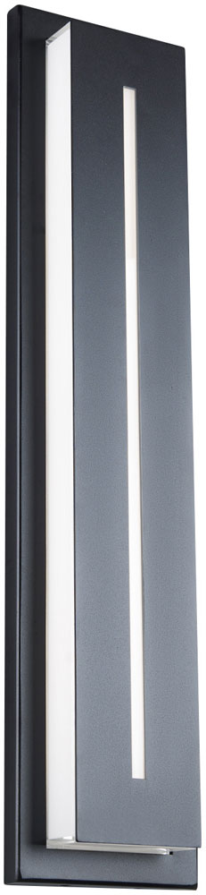 Modern Forms WS-W66226-BK Midnight Contemporary Black LED Outdoor Wall Lighting Sconce - MFO-WS ...