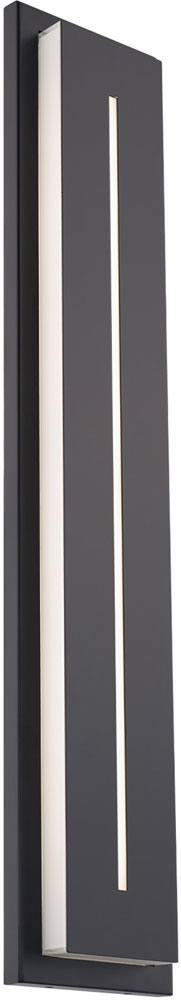 Modern Forms WS-W66236-BK Midnight Modern Black LED Outdoor Lighting Wall Sconce - MFO-WS-W66236-BK_