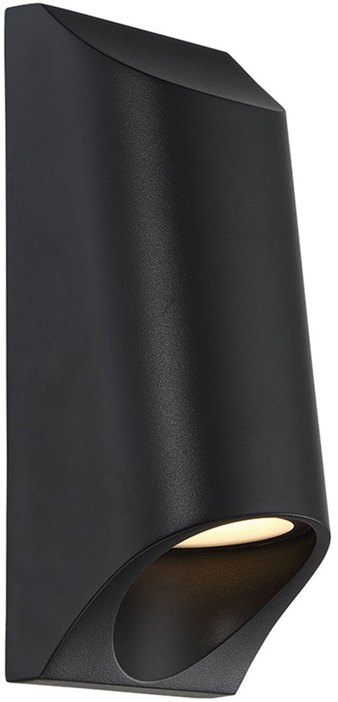 Modern Forms WS-W70612-BK Mega Contemporary Black LED Outdoor Wall Light Fixture - MFO-WS-W70612-BK