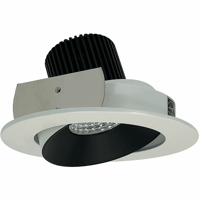 Nora NIO-4RCXBW Iolite Modern Black Reflector / White Flange LED 4 ...