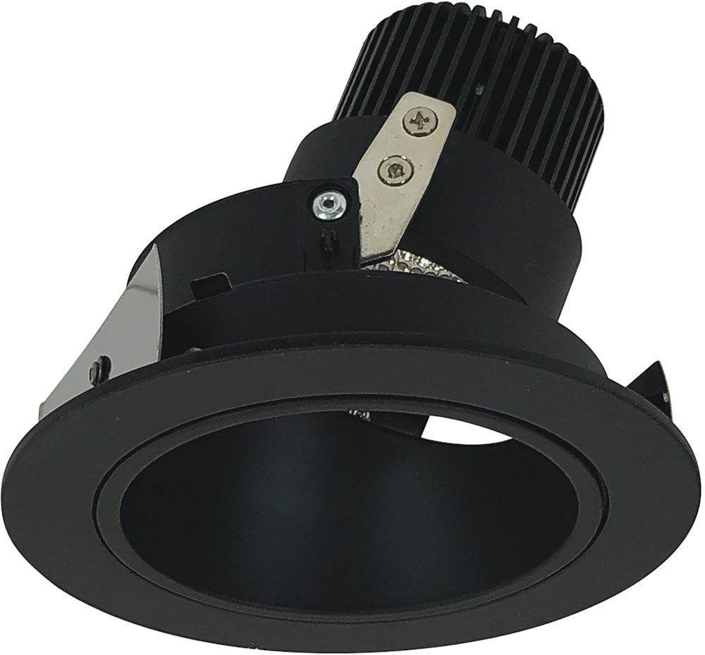 Nora NIO-4RDXBB Iolite Modern Black LED 4" Round Adjustable Deep ...