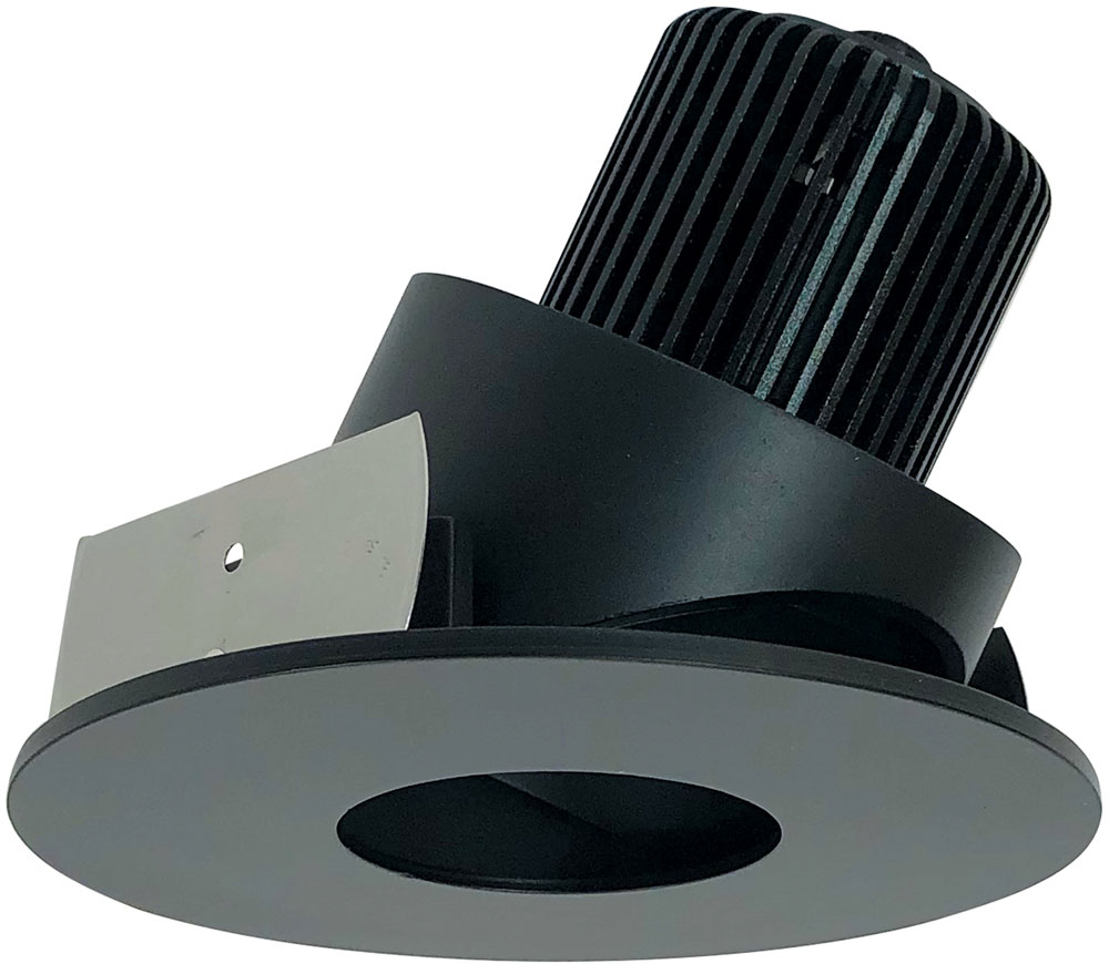 Nora NIO-4RPHAXBB Iolite Contemporary Black LED 4" Round Adjustable ...