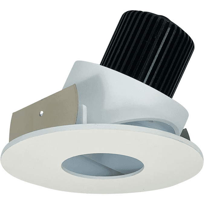 Nora NIO-4RPHAXMPW Iolite Modern Matte Powder White LED 4" Round ...