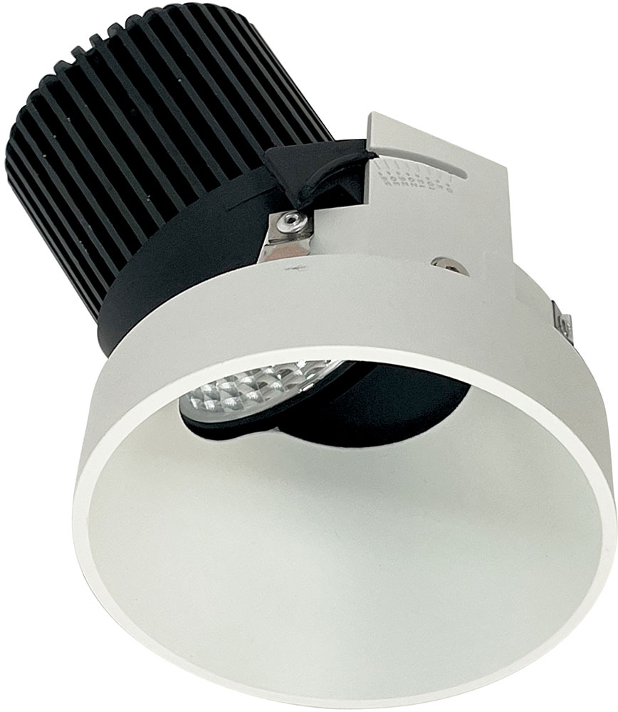 Nora NIO-4RTSLAXWW Iolite Contemporary White LED 4" Round Trimless ...