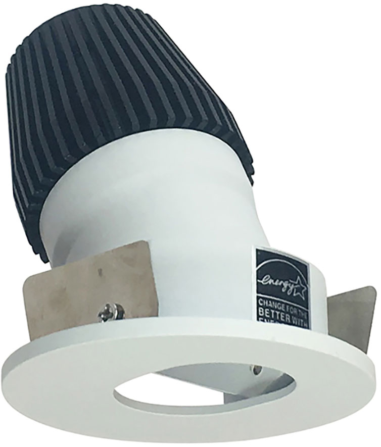 Nora NIOB-1RSLXMPW Iolite Contemporary Matte Powder White LED 1" BWF ...