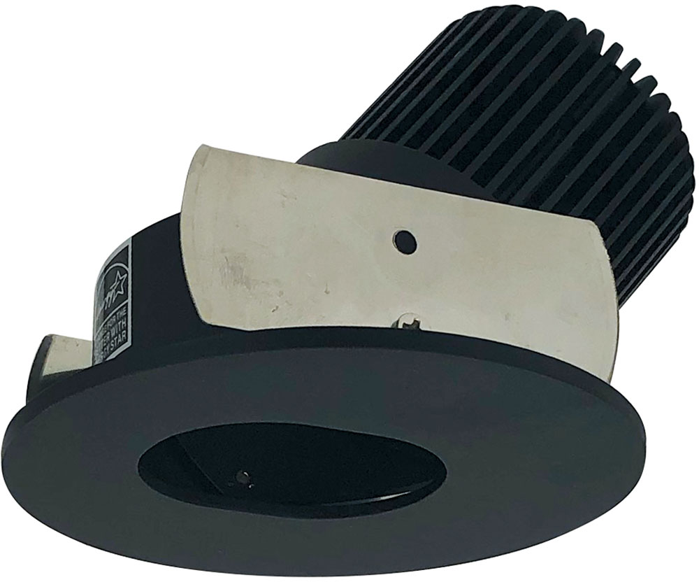 Nora NIOB-2RSLXBB Iolite Contemporary Black LED 2" Round Adjustable ...