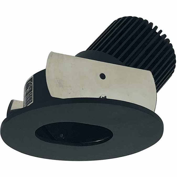 Nora NIOB-2RSLXBB Iolite Contemporary Black LED 2" Round Adjustable ...