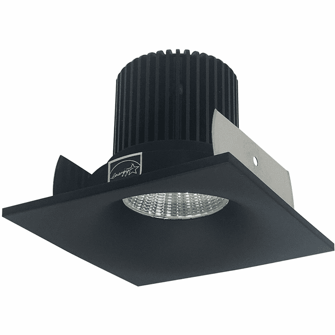 Nora NIOB-2SNBXBB Iolite Modern Black LED 2" Square Bullnose Down ...