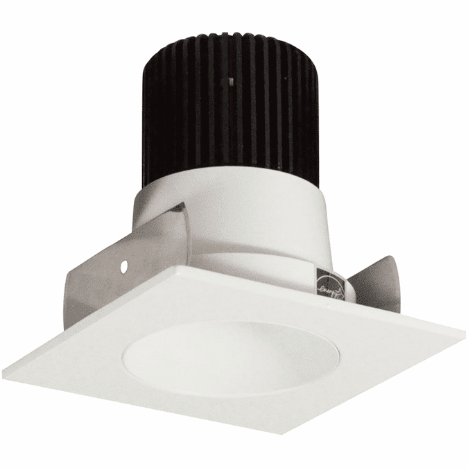Nora NIOB-2SNDCXWW Iolite Modern White LED 2" Square Reflector with ...