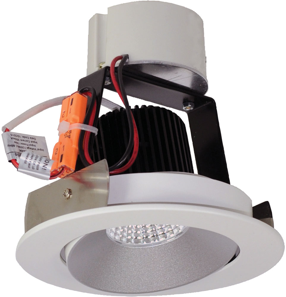 Nora NIR-4RCXHW Iolite Modern Haze Reflector / White Flange LED 4 ...