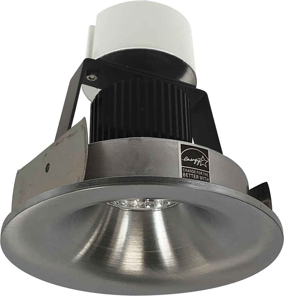 Nora NIR-4RNBNN Iolite Contemporary Natural Metal LED 4" Round Bullnose ...