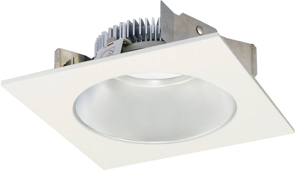 Nora NLCBS-453HZW Cobalt Modern Haze / White LED 4" Shallow Recessed ...