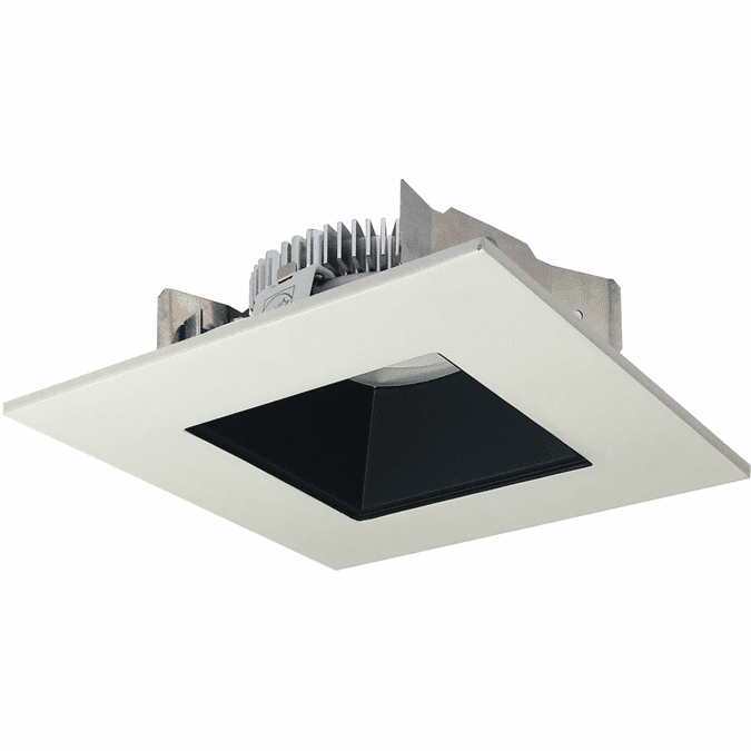 Nora NLCBS-456BW Cobalt Contemporary Black LED 4" Shallow Can Light ...