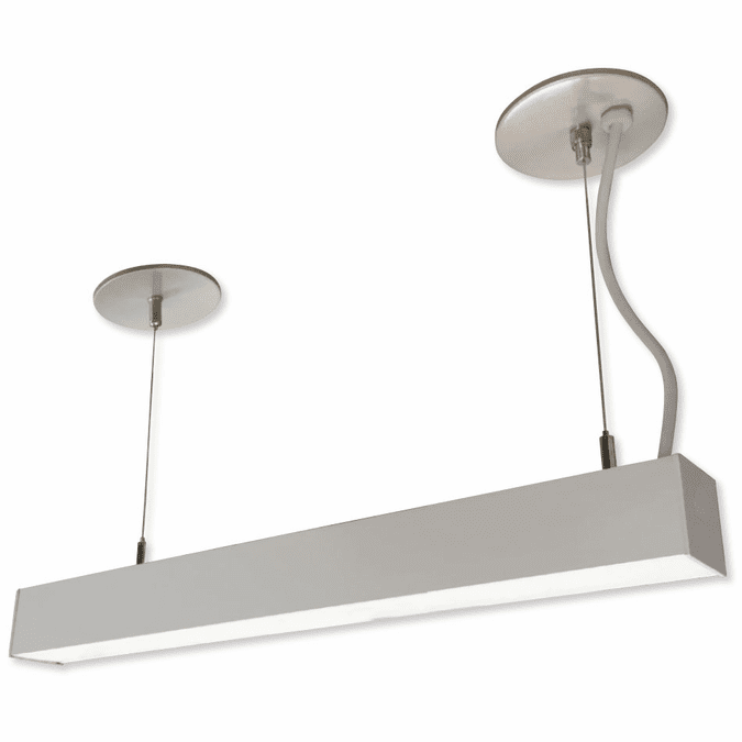 Nora NLIN-810 Modern 8' L-Line LED Linear Direct Ceiling Light Fixture ...