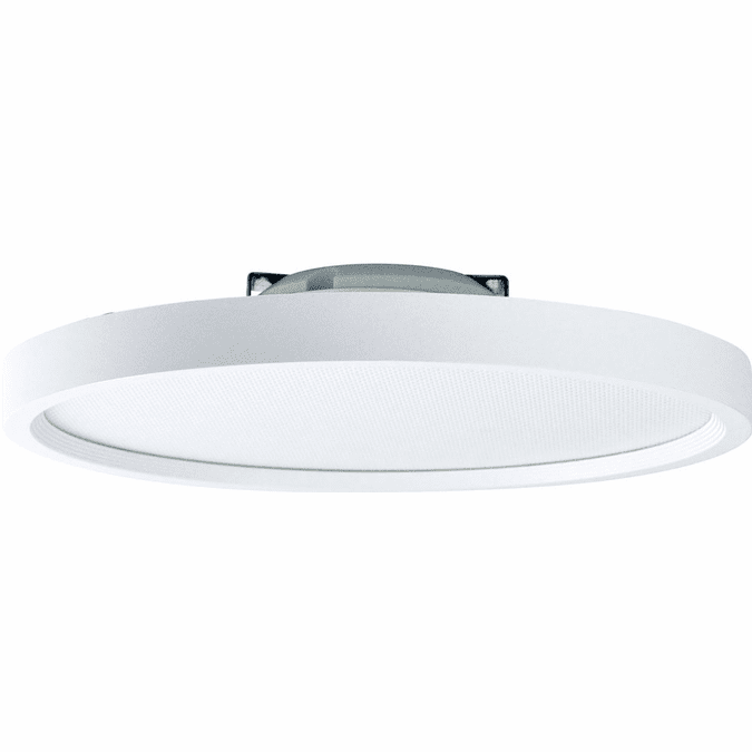 Nora NLOS-R72L SURF Modern White LED Regressed Edge-Lit 7" Round Flush ...