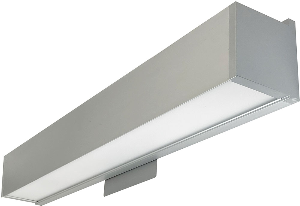 Nora NLUD-8334A L-Line Indirect / Direct Modern Aluminum LED 8ft Linear ...