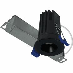 Nora NM1-PSDTBB Contemporary Black Recessed Can Light Square Trim - NOR-NM1-PSDTBB