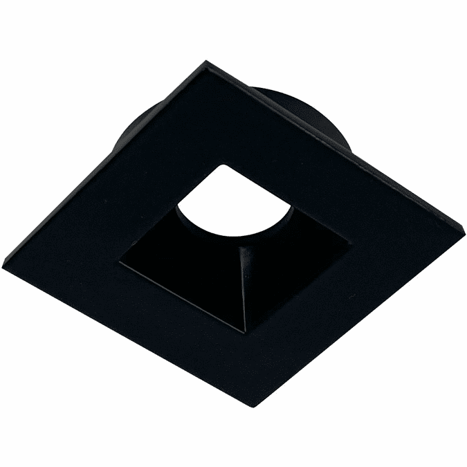 Nora NM1-PSDTBB Contemporary Black Recessed Can Light Square Trim - NOR ...