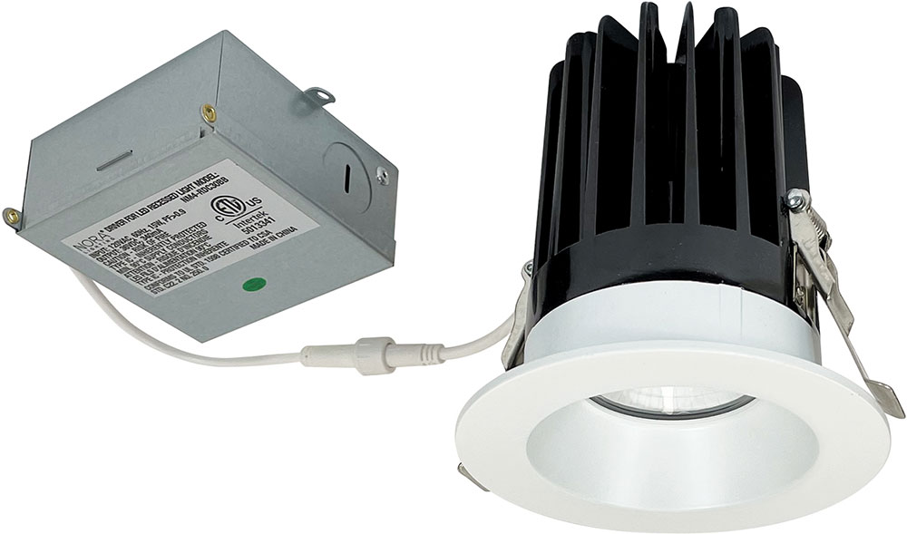 Nora NM4-RDCMPW M4 Contemporary Matte Powder White LED Recessed Ceiling ...