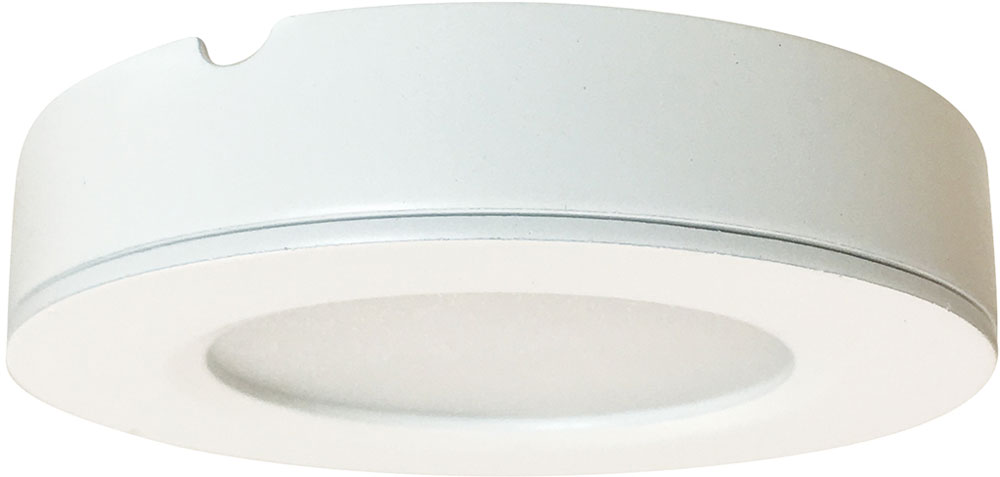 Nora NMP-LED-W Josh Modern White LED 12V Puck Under Cabinet Light - NOR ...