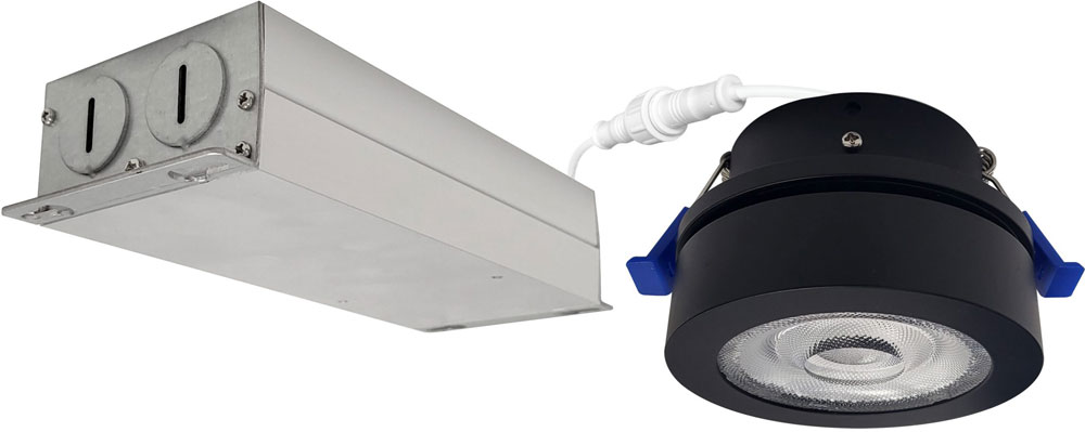 Nora NMW-4B Wave Modern Black LED 4 Inch Surface Mount Recessed ...