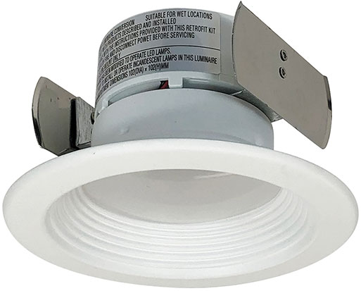 Nora NOX-432WW Onyx Modern White LED Retrofit 4" Round Baffle - NOR-NOX ...