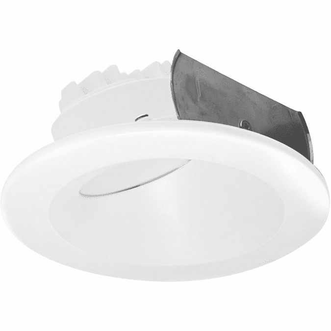 Nora NOXAC-4RWTWWW Onyx Modern White LED 4" AC Round Wall Wash Recessed ...
