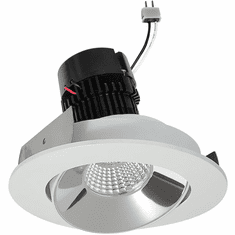 Nora NPRLV-4RPHABB 4 Inch Pearl Modern Black LED Round Adjustable ...