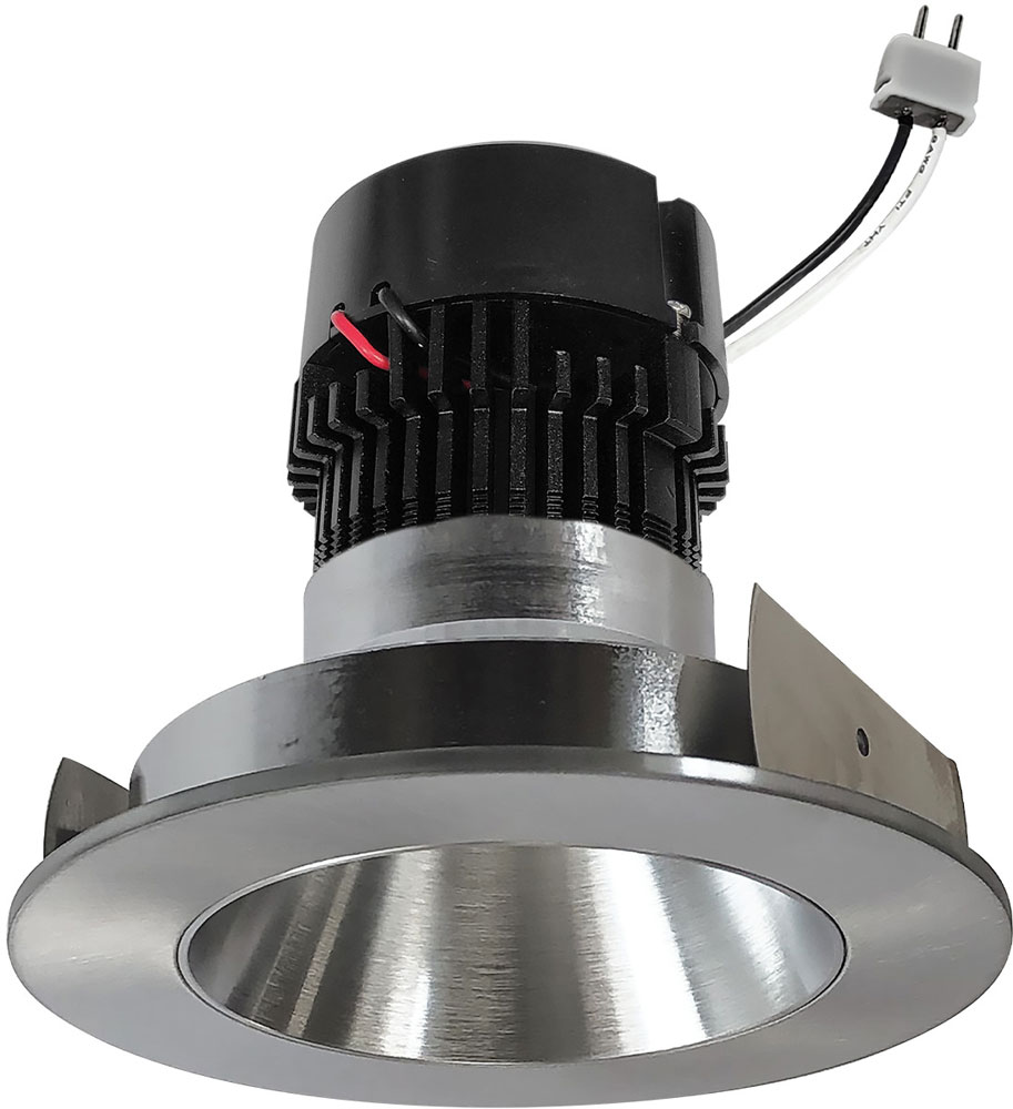 Nora NPRLV-4RNDCNN 4 Inch Pearl Contemporary Natural Metal LED Round ...