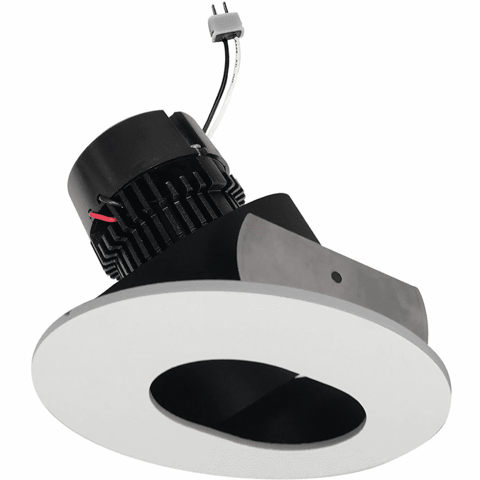 Nora NPRLV-4RSLBMPW 4 Inch Pearl Contemporary Black / Matte Powder ...