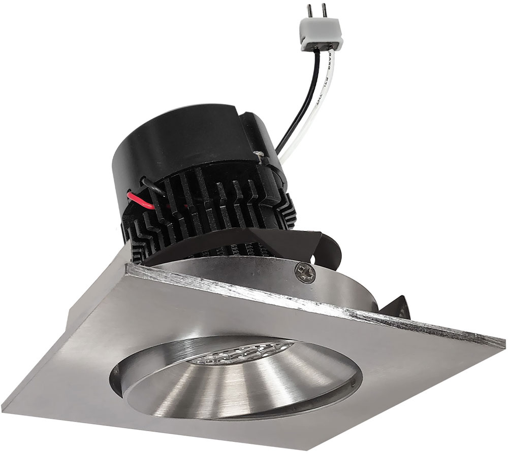 Nora NPRLV-4SCNN 4 Inch Pearl Modern Natural Metal LED Square ...