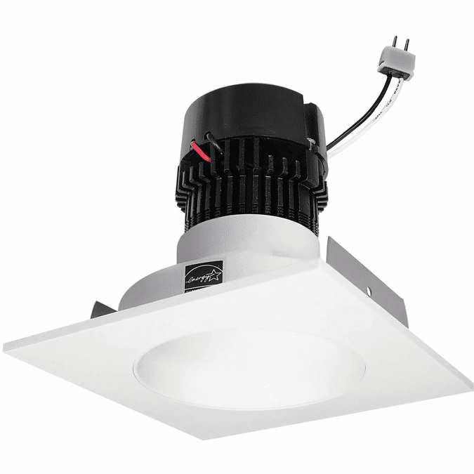 Nora NPRLV-4SNDCMPW 4 Inch Pearl Contemporary Matte Powder White LED ...