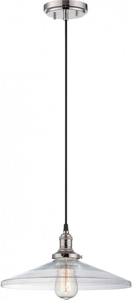 Nuvo 60/5408 Vintage Modern Polished Nickel Hanging Pendant Light - NUV ...