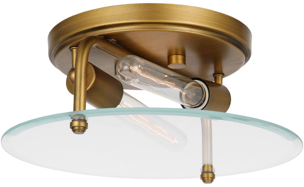 Nuvo 60/7710 Teton Modern Natural Brass Ceiling Lighting Fixture - NUV ...