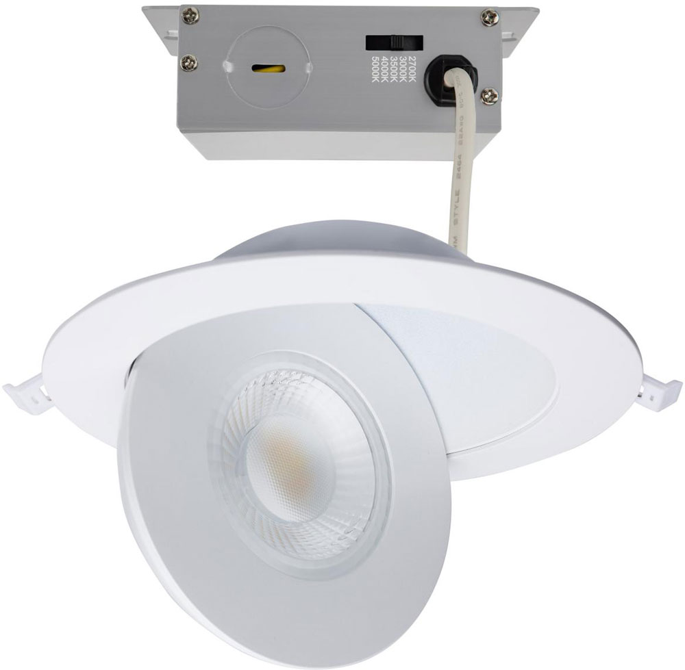 Nuvo S11860 Modern White LED Direct Wire Remote Driver Round Recessed ...