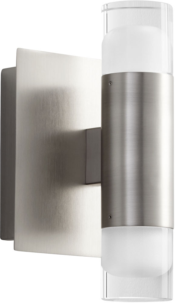 Oxygen 3-594-24 Alarum Modern Satin Nickel LED Wall Lighting Sconce ...